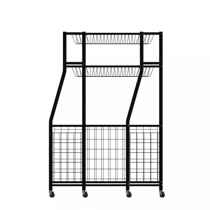 3 Tier Metal Sporting Goods Storage Rack In Garage Storage Stand